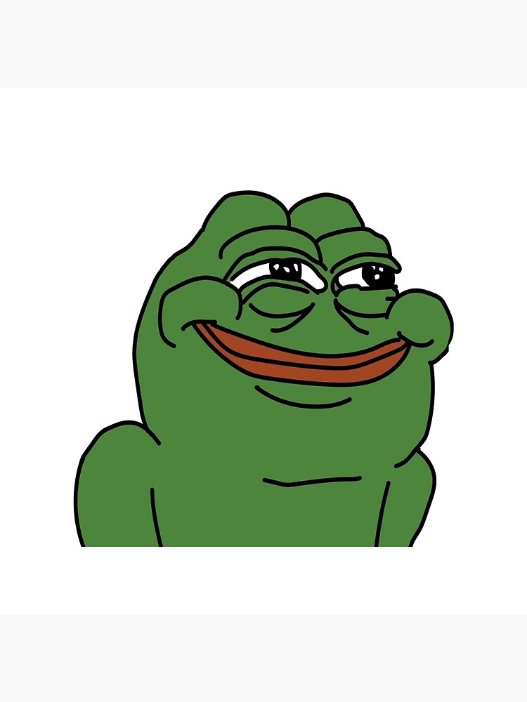 "Smiling Pepe" Poster for Sale by courtneylouix | Redbubble