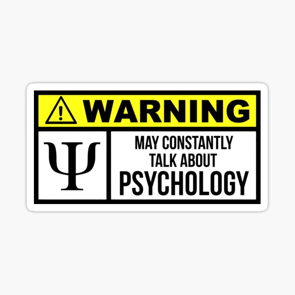 "Psychology" Sticker for Sale by nomoregravity | Redbubble