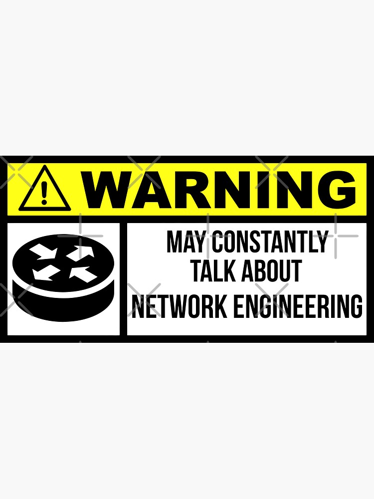 "Network engineer" Sticker for Sale by nomoregravity | Redbubble