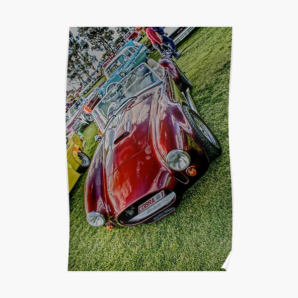 "AC Cobra in Maroon" Poster by Ferenghi | Redbubble