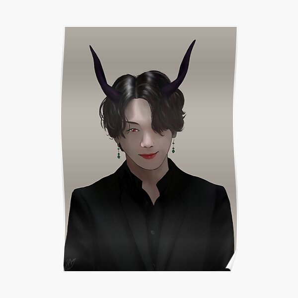 "Demon Jk" Poster for Sale by Illustbella | Redbubble