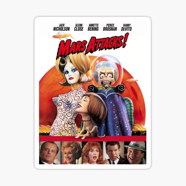 Mars Attack Stickers | Redbubble