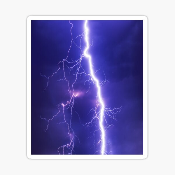 "When Lightning Strikes!" Sticker for Sale by sloganwriter12 | Redbubble