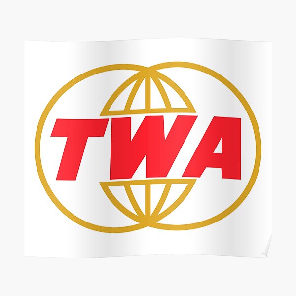 "TWA Airlines - Vintage Logo" Poster for Sale by epitomegirl | Redbubble