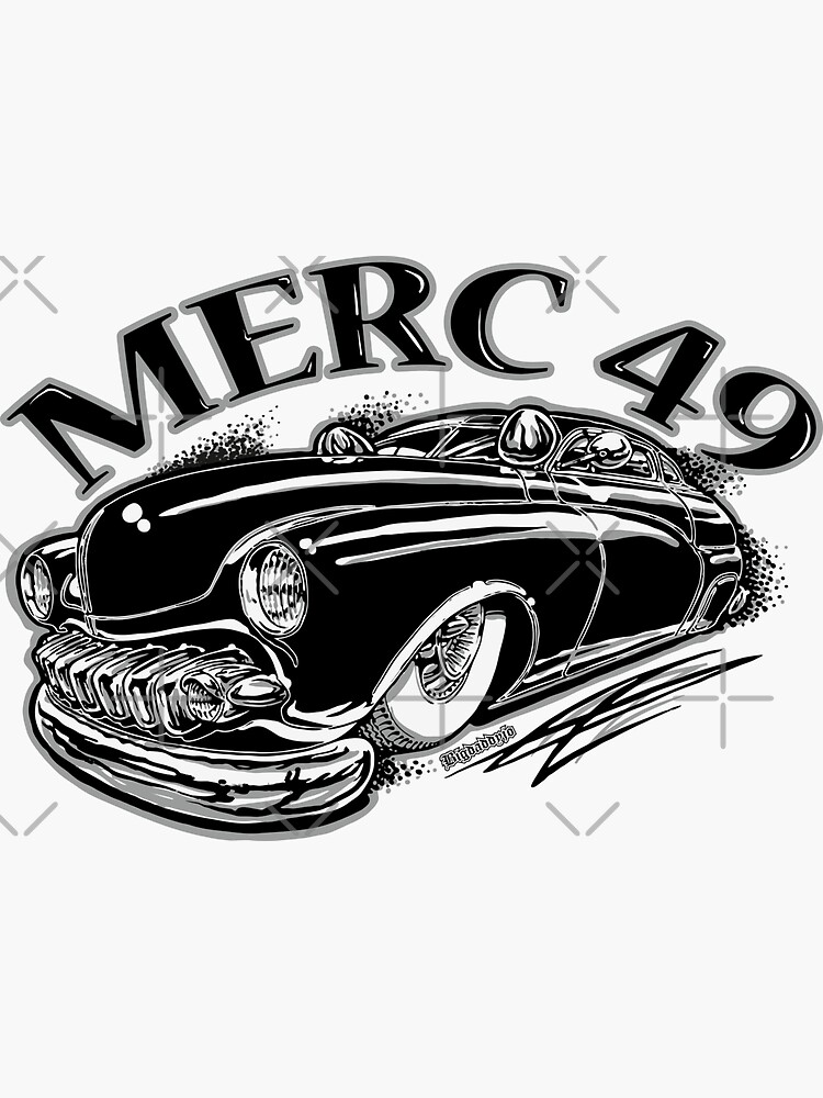 "Merc 49" Sticker for Sale by Bigdaddyjo | Redbubble