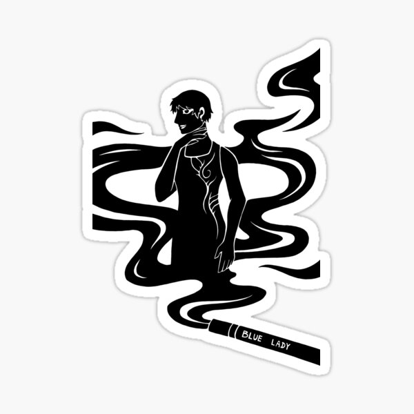 "SCP-013 - Blue Lady Cigarettes" Sticker by GillyTheGhillie | Redbubble
