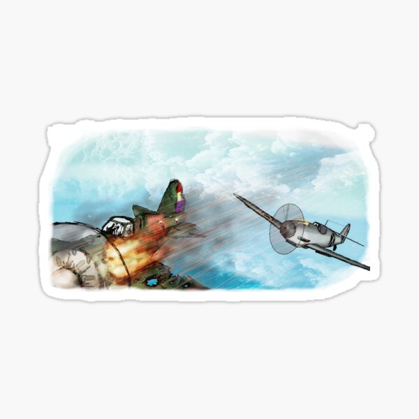 "Spanish Civil War Dogfight" Sticker by HistoricHilbert | Redbubble