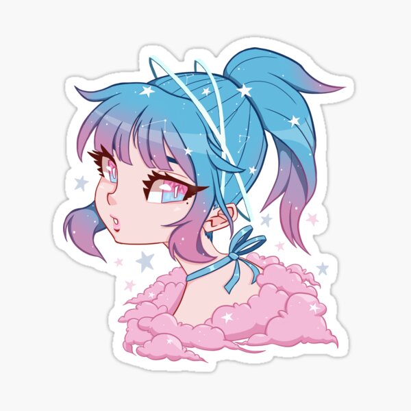 "Galaxy Girl" Sticker by saltuurn | Redbubble