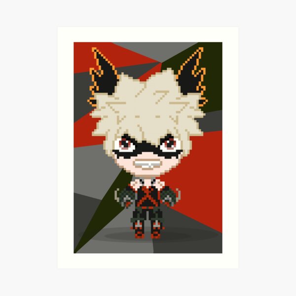 "My Hero Academia: Katsuki Bakugo Pixel Art" Art Print for Sale by ...