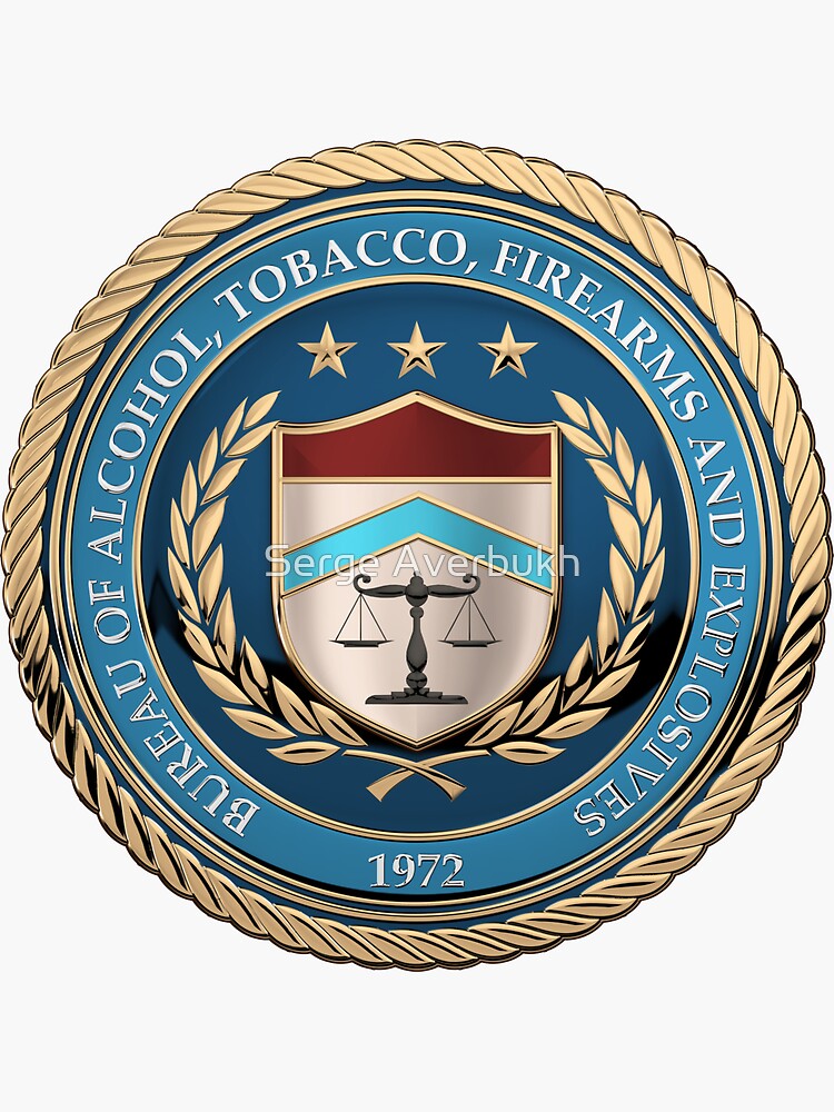 Pegatina «La Oficina de Alcohol, Tabaco, Armas de Fuego y Explosivos ...