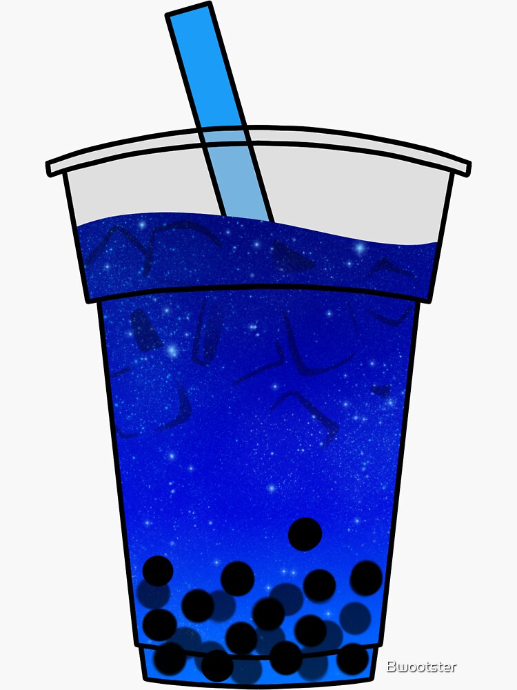 "Night Sky Boba" Sticker for Sale by Bwootster | Redbubble