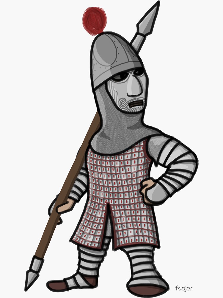 "Persian Cataphract" Sticker by foojer | Redbubble