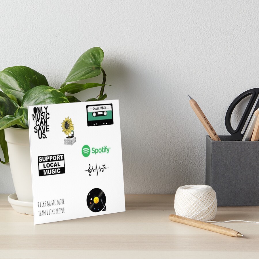"Trendy Music VSCO Sticker Pack" Art Board Print for Sale by ...