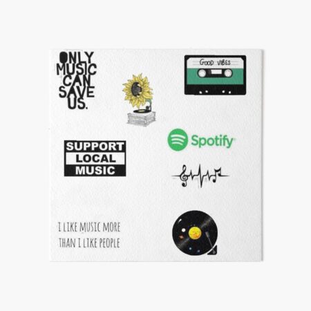 "Trendy Music VSCO Sticker Pack" Art Board Print for Sale by ...