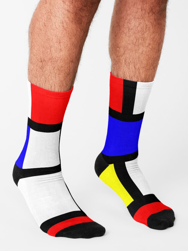 "Mondrian Socks" Socks for Sale by stickersandtees | Redbubble
