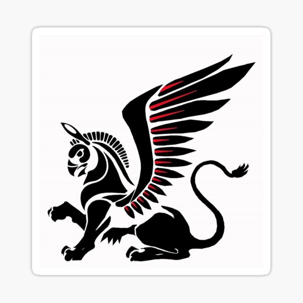 "Homa, Persian Griffin" Sticker for Sale by artidiana | Redbubble
