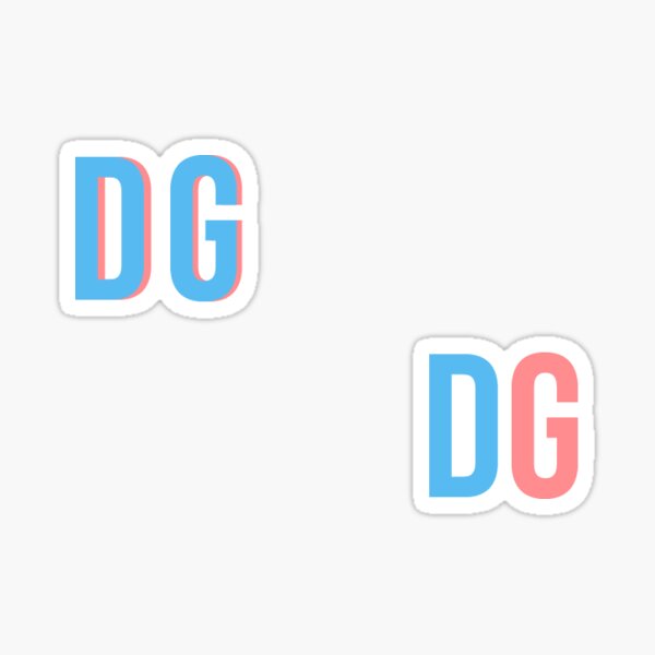 "DG" Sticker for Sale by peckhc | Redbubble