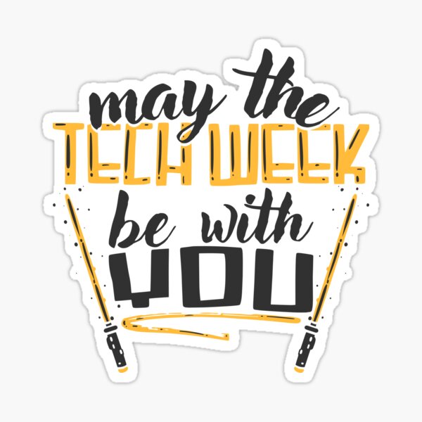 "Theater Tech Week" Sticker by Betsytiptoe | Redbubble