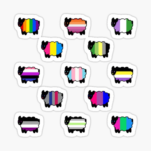 "pride sheep" Sticker for Sale by ollieofspace | Redbubble