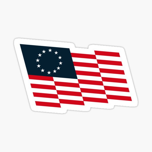"Wave the Betsy Ross Flag" Sticker for Sale by JayJaxon | Redbubble