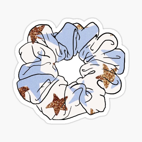 "stars scrunchie" Sticker for Sale by allyplewniak | Redbubble