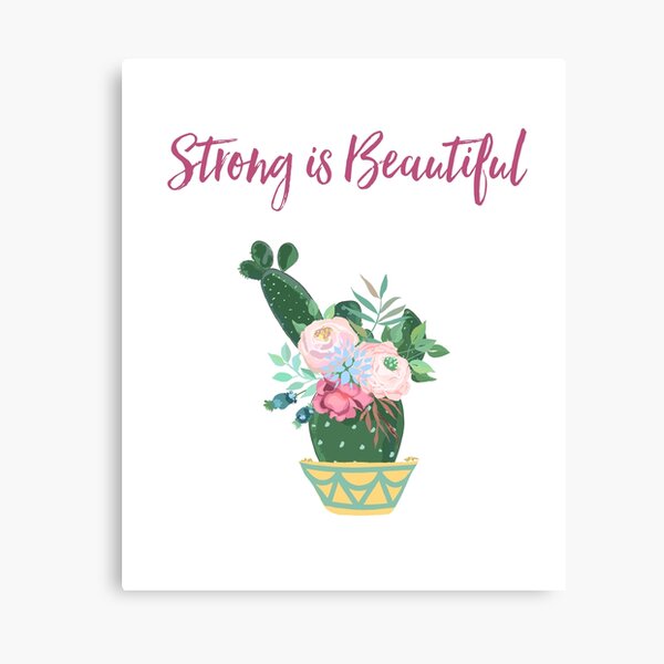 "Strong is beautiful " Canvas Print for Sale by Aim15 | Redbubble