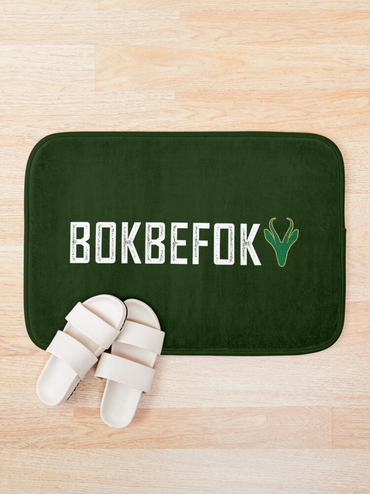"Bokbefok Rugby South Africa" Bath Mat for Sale by d247 | Redbubble