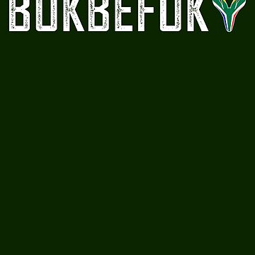"Bokbefok Rugby South Africa" Sticker for Sale by d247 | Redbubble