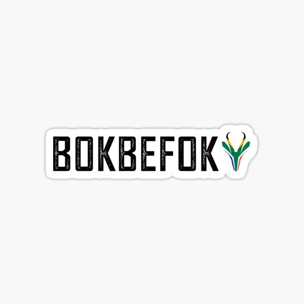 "Bokbefok Rugby South Africa" Sticker for Sale by d247 | Redbubble