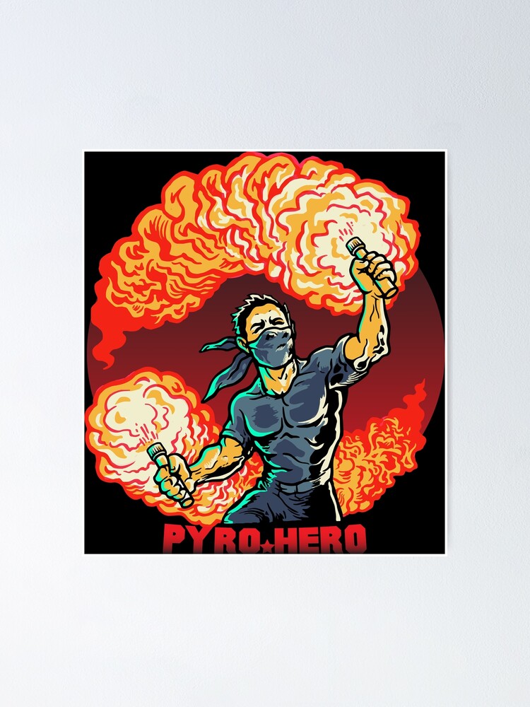 "Pyro Hero Ultras" Poster by agungmalang | Redbubble