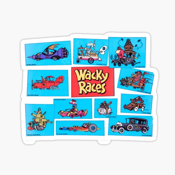Wacky Races Stickers | Redbubble