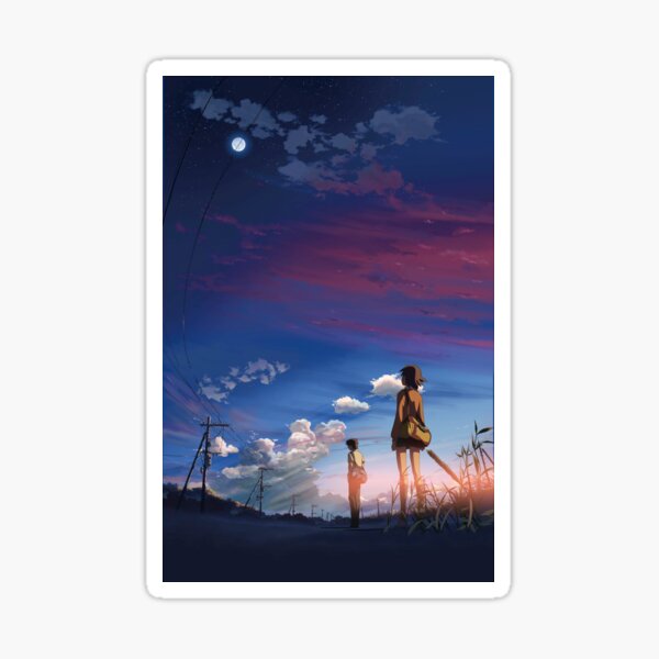 "5 CENTIMETERS PER SECOND" Sticker for Sale by handofmidasx | Redbubble