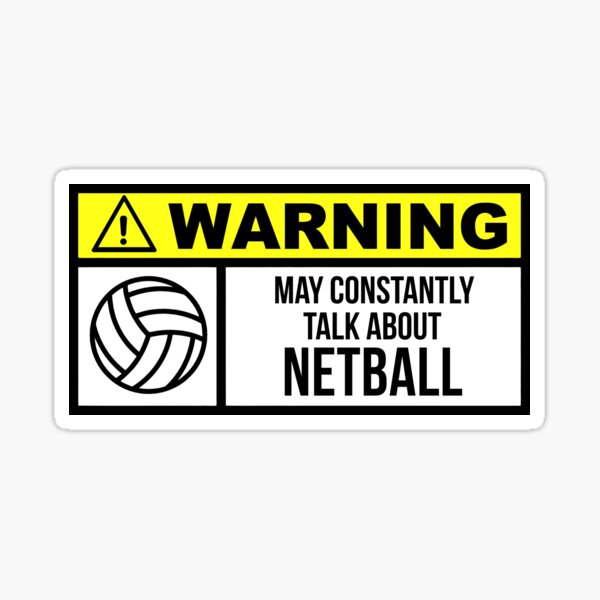 "Netball" Sticker for Sale by nomoregravity | Redbubble
