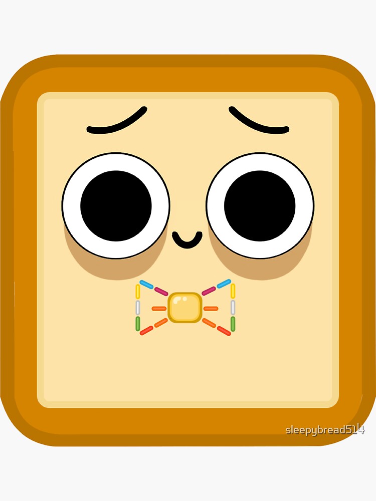 "Sleepy Fairy Bread with Butter and Sprinkles Bowtie" Sticker for Sale ...