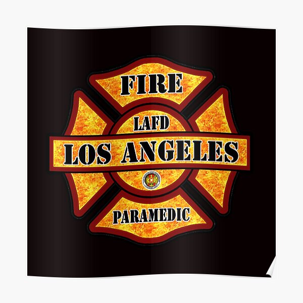 "LAFD" Poster by ZombeeMunkee | Redbubble
