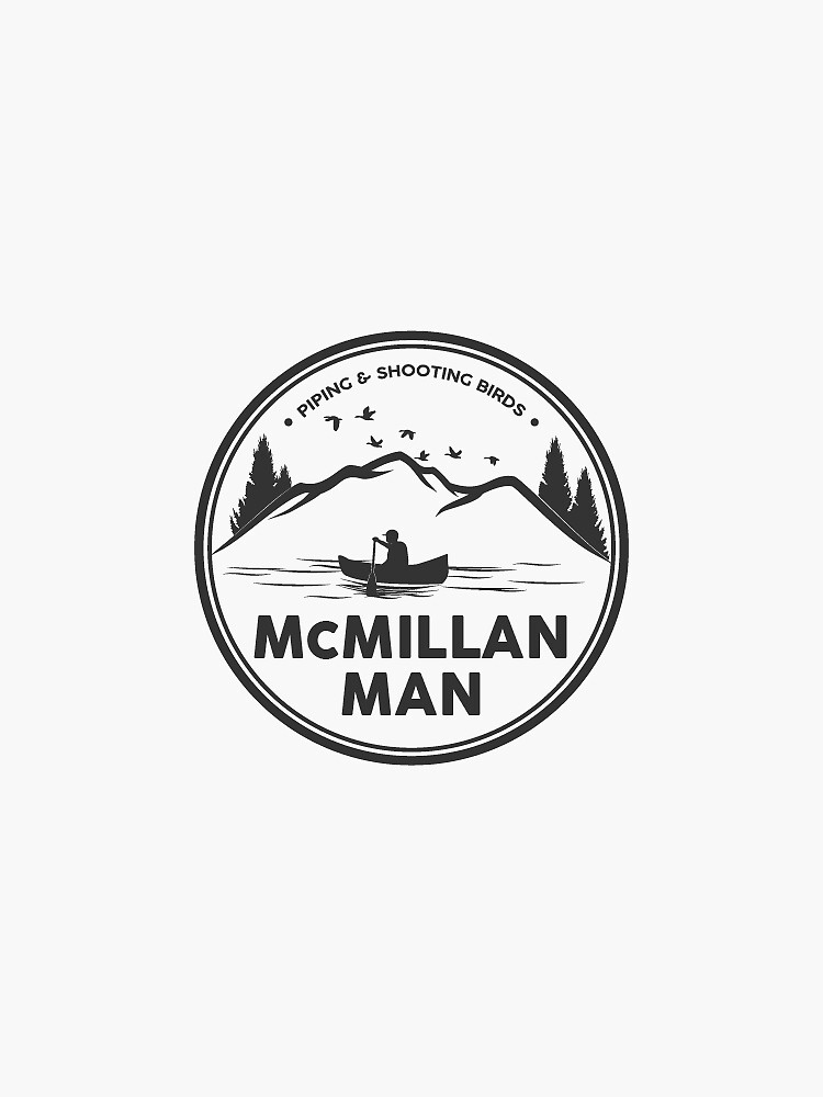 "McMillan Man Logo" Sticker for Sale by merny | Redbubble