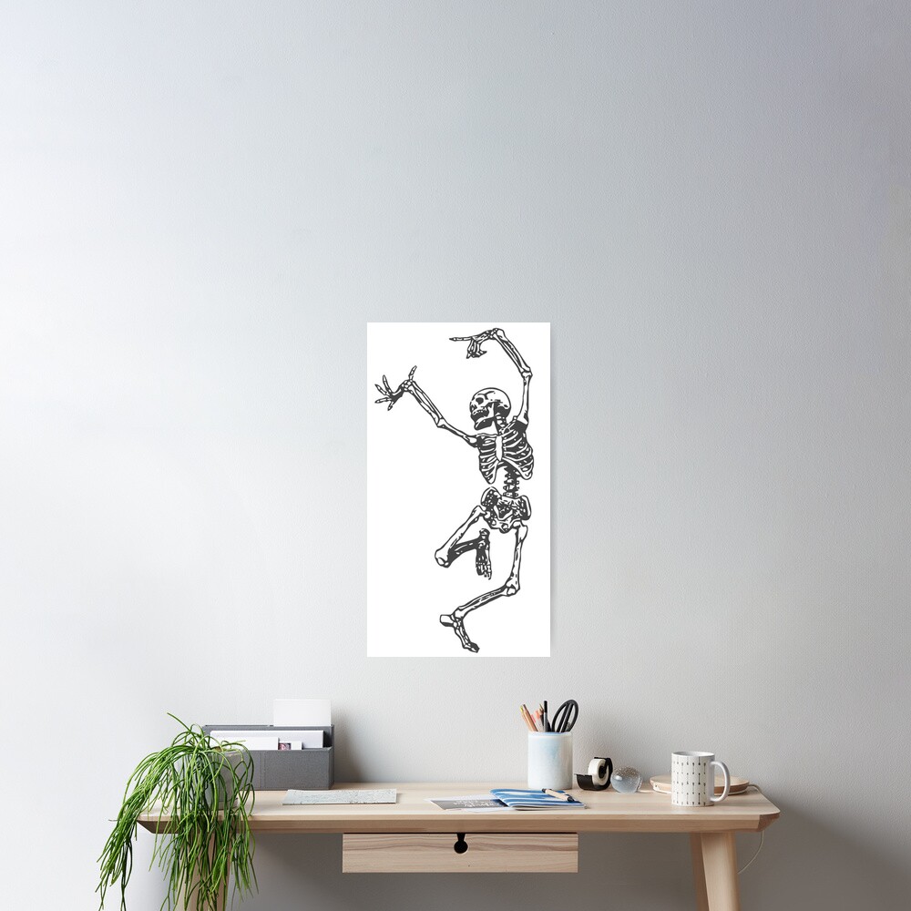 "Skeleton Dance" Poster for Sale by nellie13 | Redbubble