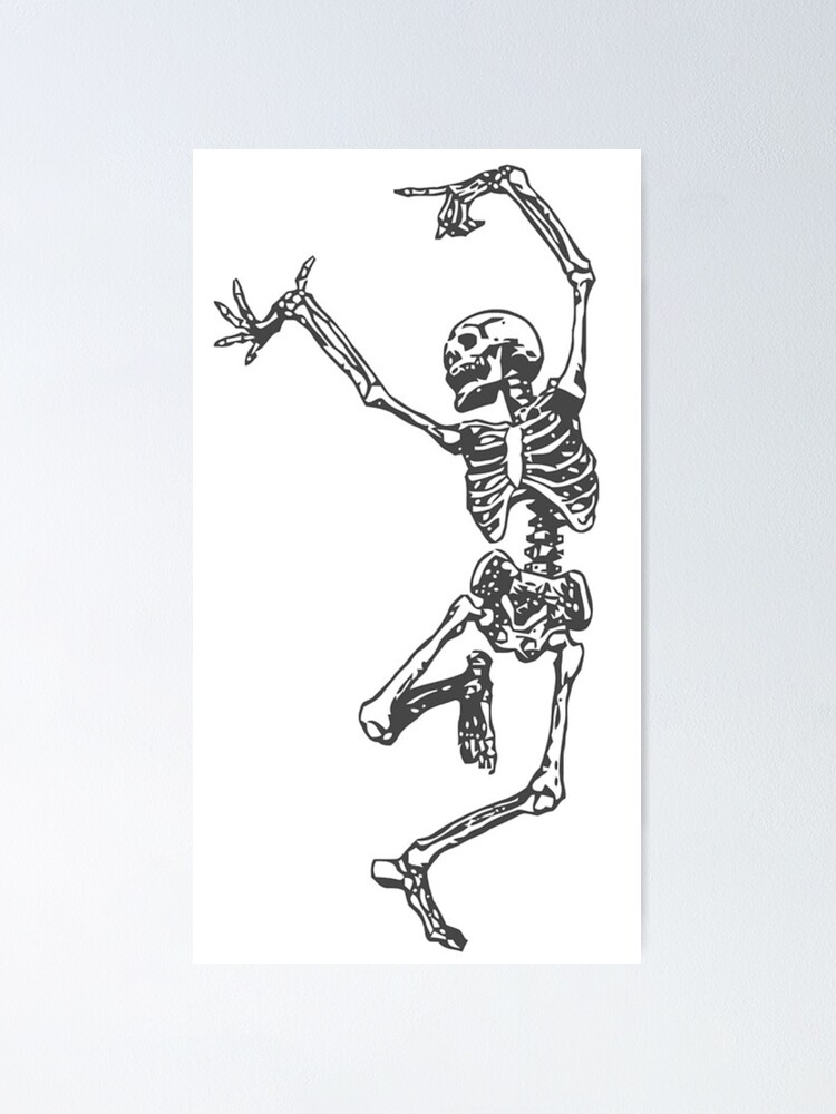 "Skeleton Dance" Poster for Sale by nellie13 | Redbubble