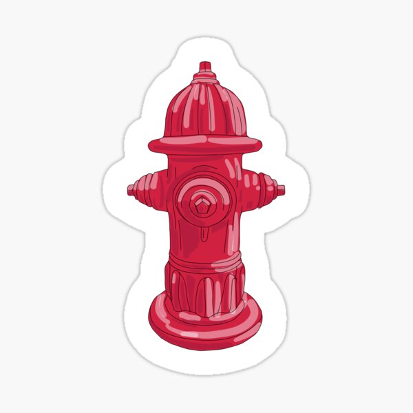 "New York Fire Hydrant " Sticker by emcrook | Redbubble