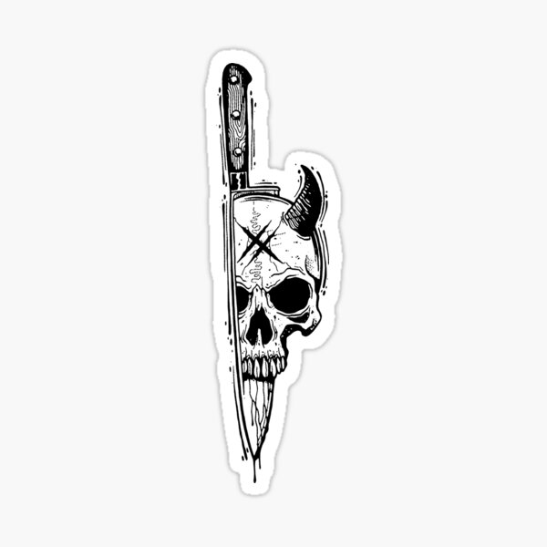 "Knife" Sticker for Sale by Houd-Ammari77 | Redbubble