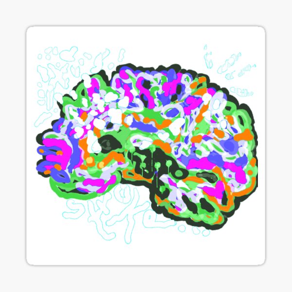 "Stroke" Sticker for Sale by TinaJostDesigns | Redbubble