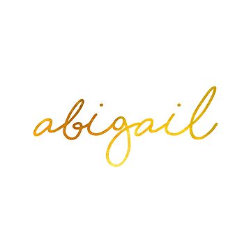 "Abigail, cute name lettering" Sticker for Sale by the-college-gal ...