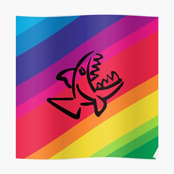 "Rainbow fish" Poster by Burinho | Redbubble
