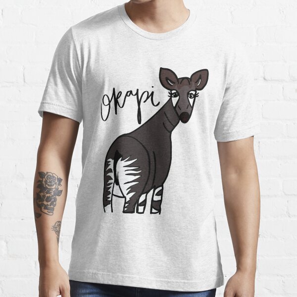 "Okapi with name" T-shirt for Sale by SkyRose2018 | Redbubble | okapi t ...