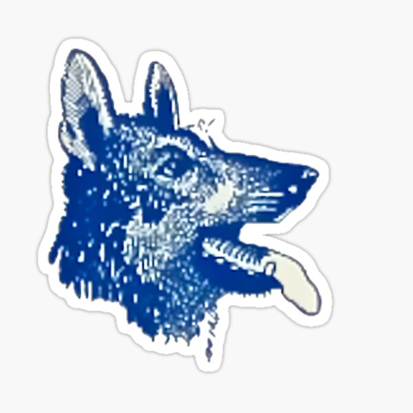 "A Friendly Blue Dog " Sticker for Sale by VictorIos | Redbubble