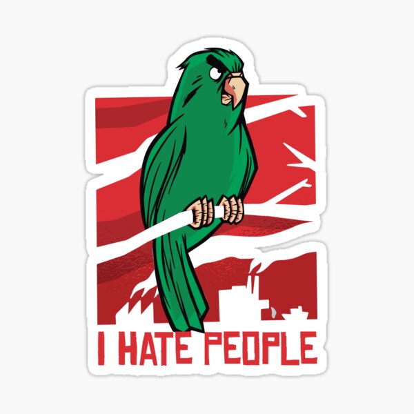 "angry parrot" Sticker for Sale by altinvest | Redbubble