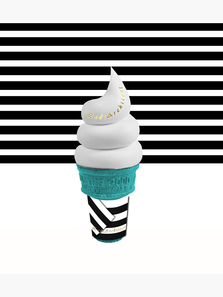 "Tiffany Blue IceCream Cone" Sticker for Sale by StudioLeVerett | Redbubble