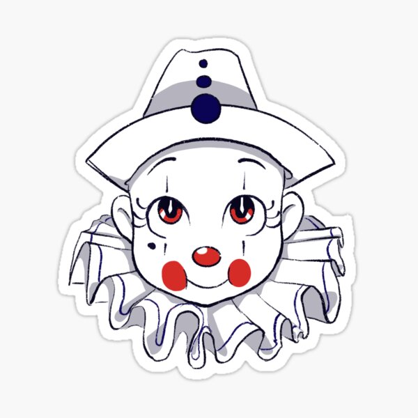 "Petite Pierrot" Sticker for Sale by charlpng | Redbubble