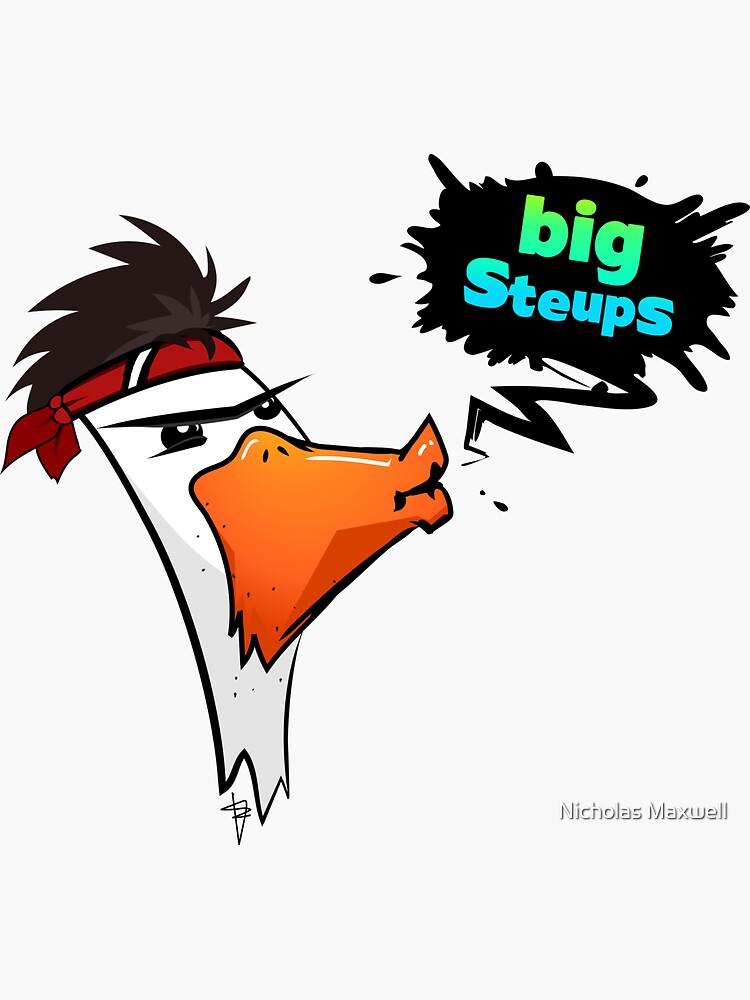""Big Steups"" Sticker for Sale by bigshinymax | Redbubble