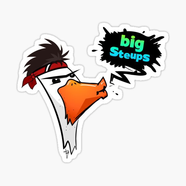 ""Big Steups"" Sticker for Sale by bigshinymax | Redbubble